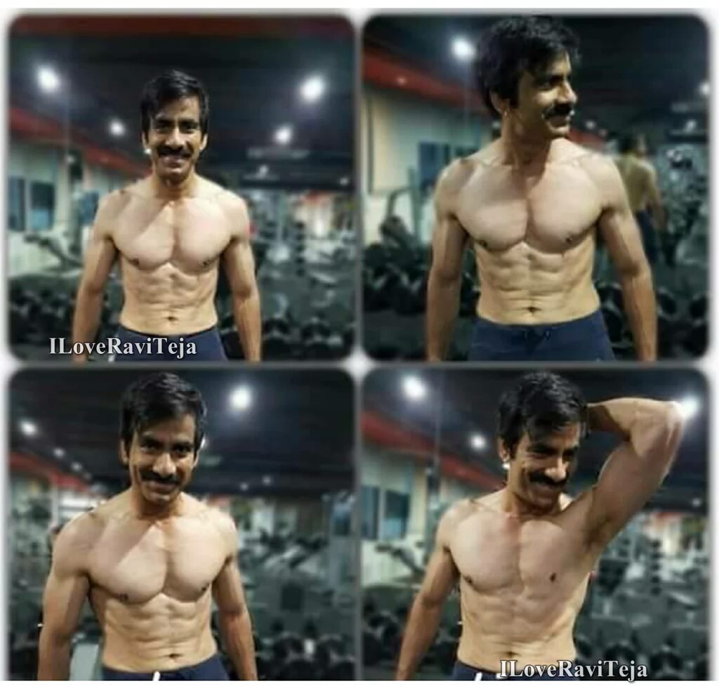 Ravi Teja Flaunts His Six Pack Abs