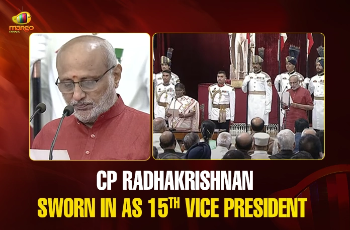 CP Radhakrishnan Sworn In as India’s 15th Vice President