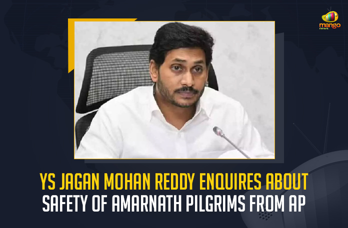 YS Jagan Mohan Reddy Inquires About Safety Of Amarnath Pilgrims From AP